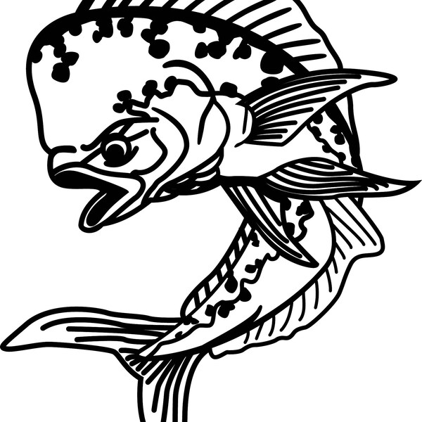 Mahi Mahi Dxf - Etsy