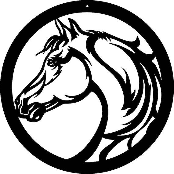 Horse Head DXF File Plasma Laser Cutting Artwork - Etsy
