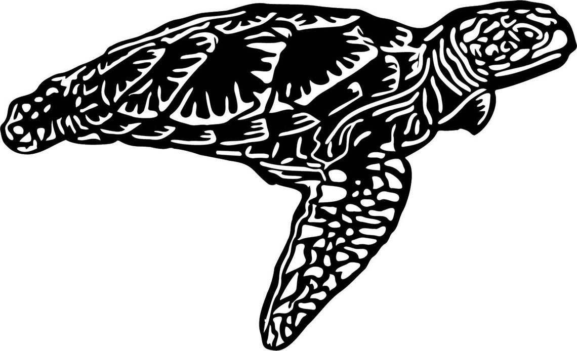 Sea Turtle DXF File Plasma Laser Cutting Artwork - Etsy Finland