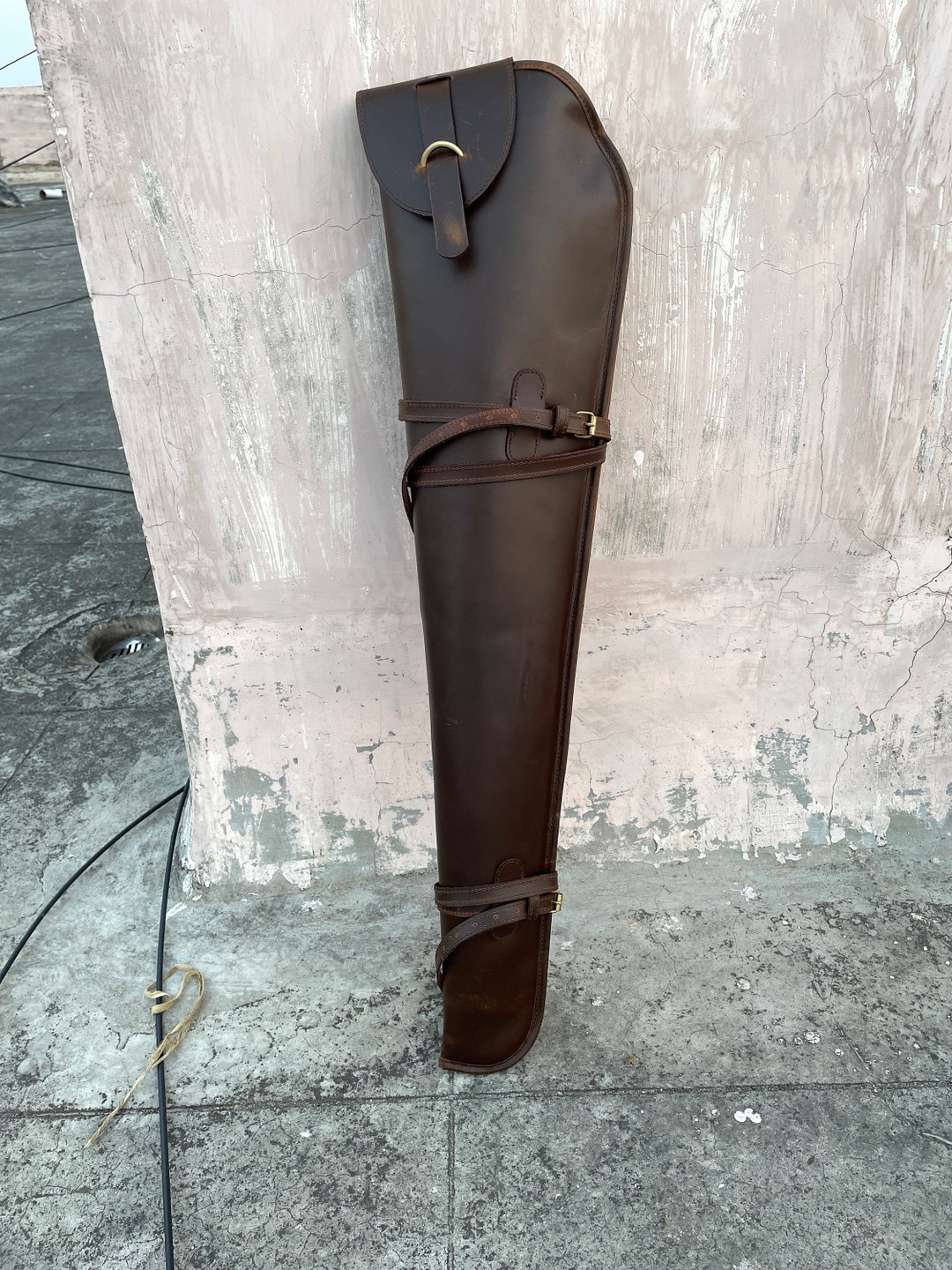 Western Rifle Scabbard Full Grain Buffalo Leather Rifle Holster Saddle ...