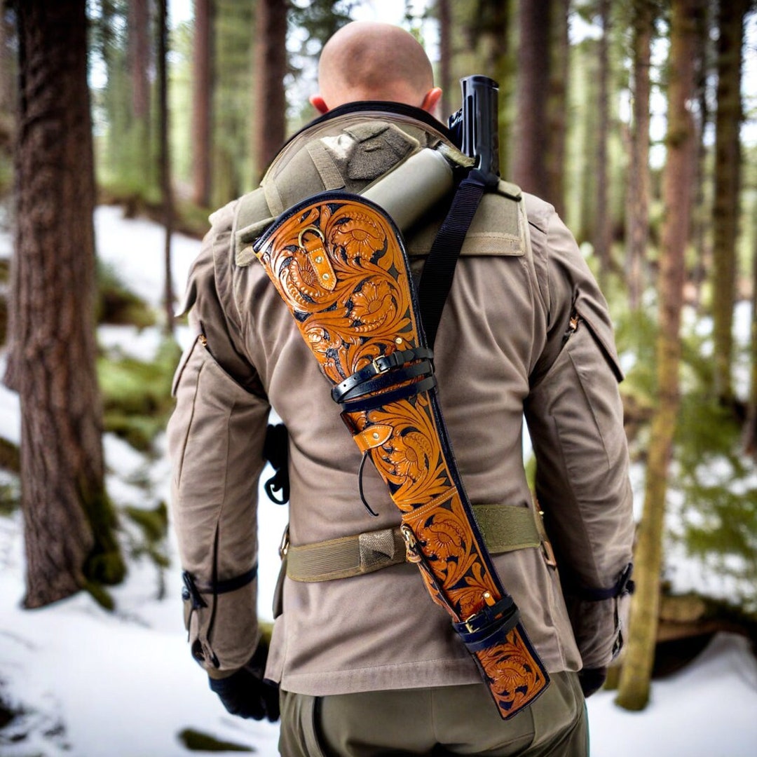 Shotgun Real Leather Case 33 Leather Rifle Bag Rifle Case Hunting ...