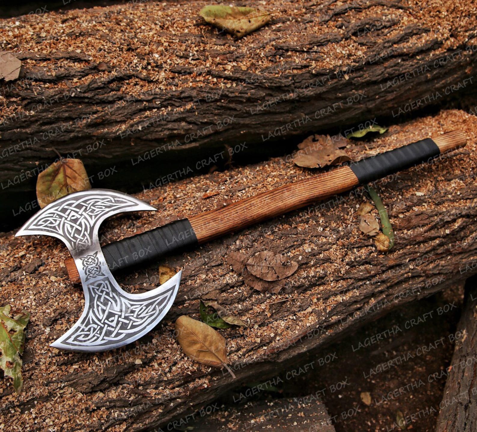 Double Headed Viking Axe Christmas Gift Custom Hand Forged - Etsy