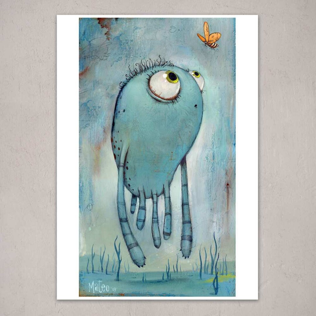 Monster Bild Monster Poster Monster Art Print Monster - Etsy.de
