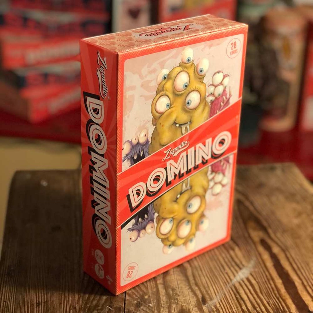 Monster Domino Game Exclusive Monster Drawings Small Gift Idea for ...