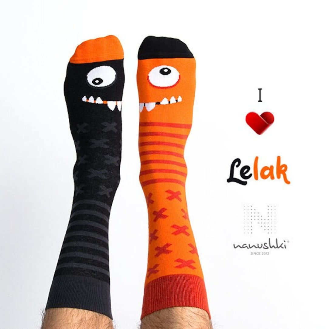 Monster Socks Socks in Monster Design Sock Monster Funny Monster Gift ...