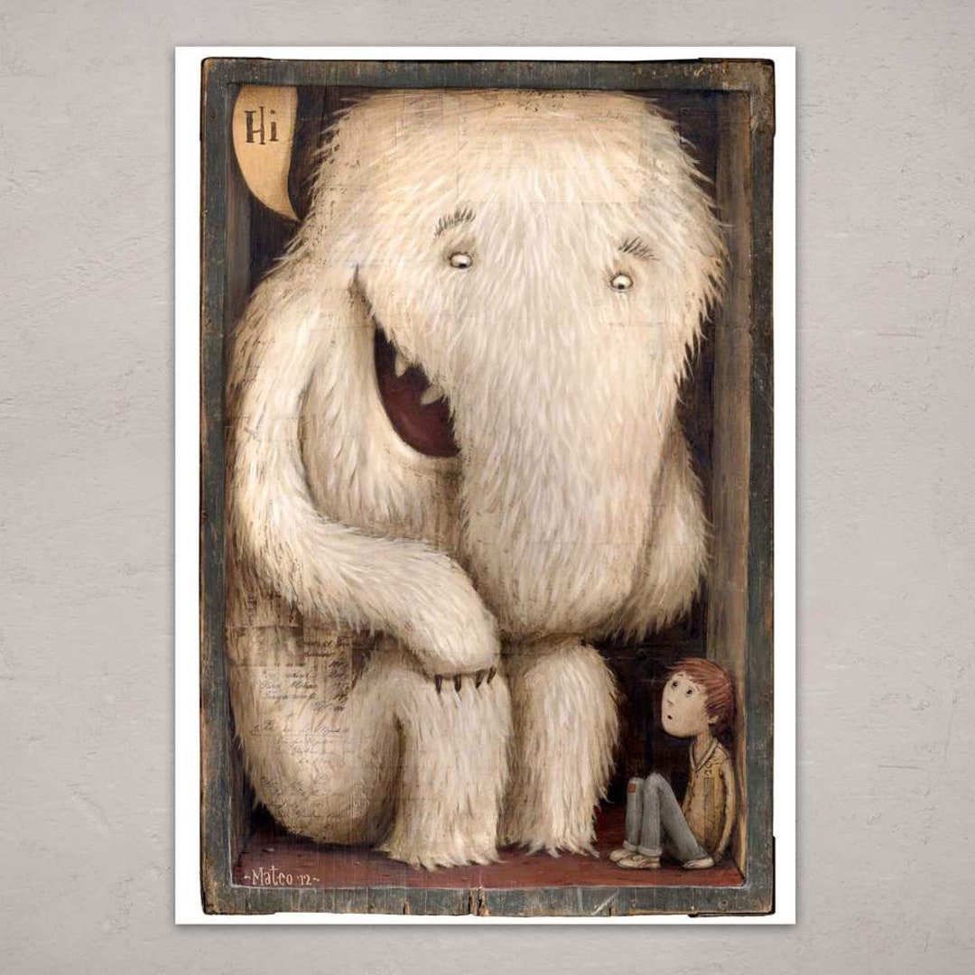 Monster Picture Monster Posters Monster Art Print Monster Mural Monster ...