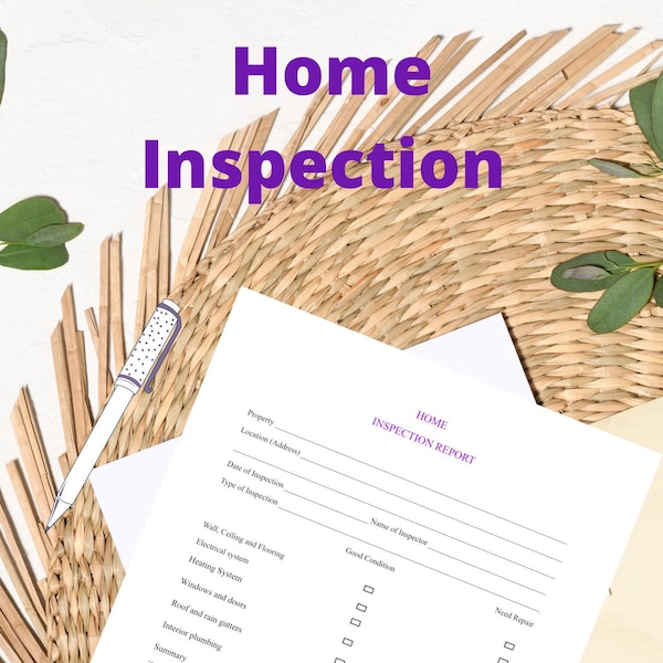 Home Inspection Forms - Etsy