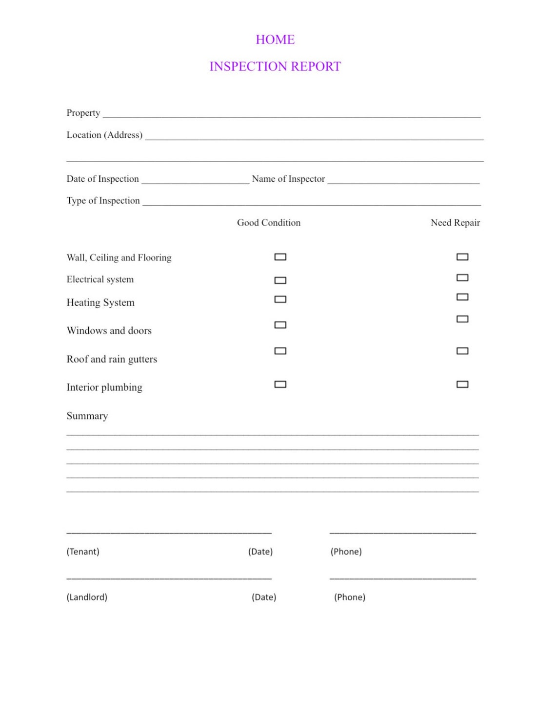 Rental Lease Agreement Residential Lease Agreement, Home Inspection ...