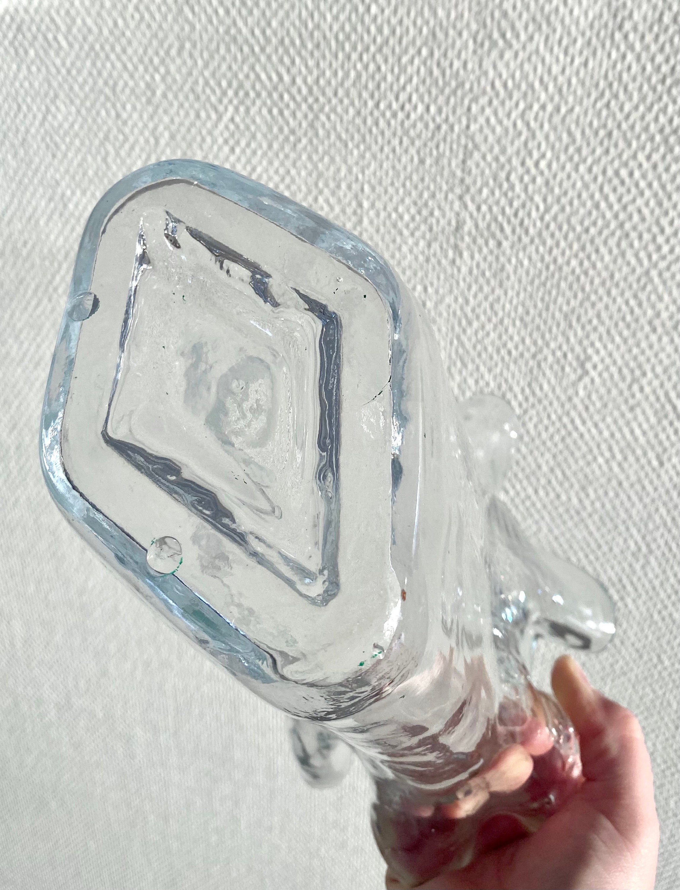 Ruffle Clear Glass Vase From Muurla Made in Finland - Etsy