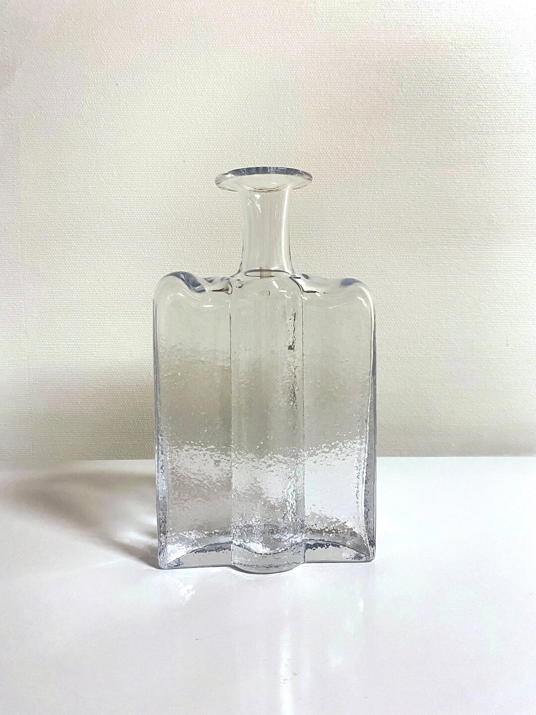 Bottle Vase Railo in Clear Glass From 1974 - Designed by Nanny Still - Etsy