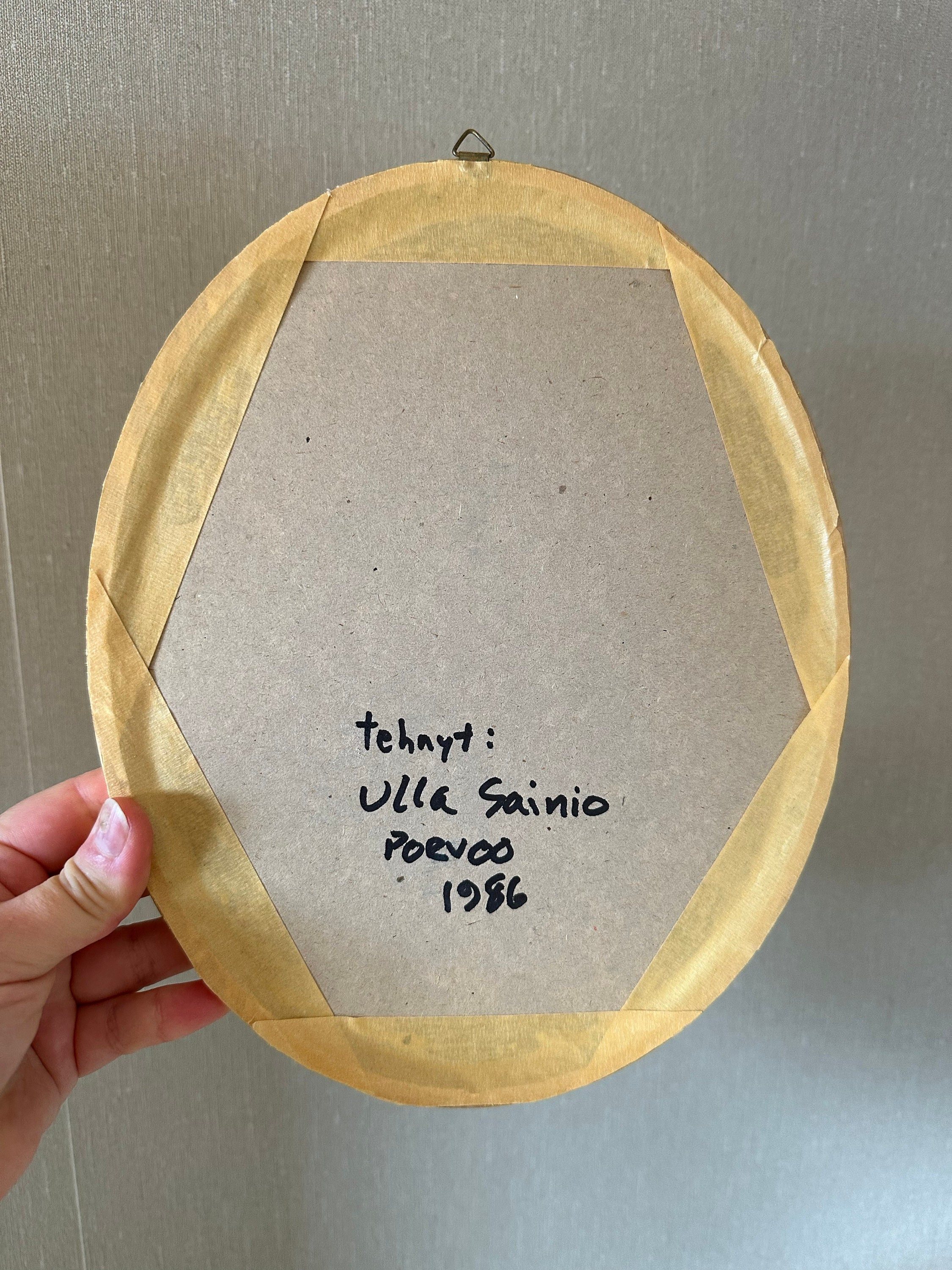 Two Oval Gold Frame With Needlepoint Embroidery - Etsy