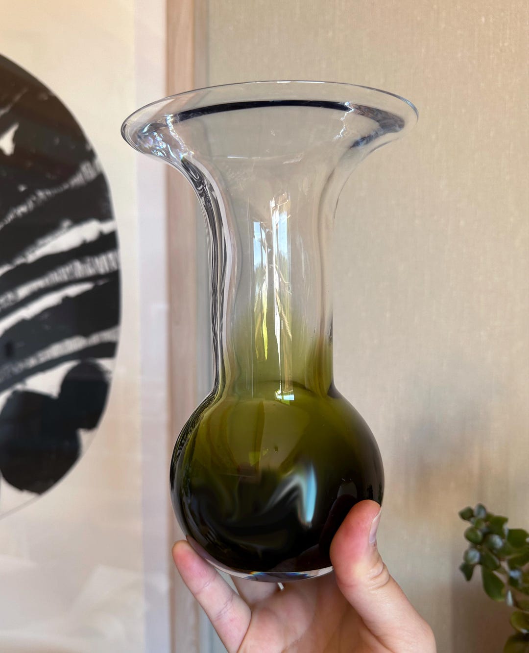 Preloved Moss Green Vase From 1974 - Etsy