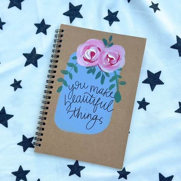 Painted Journal - Etsy