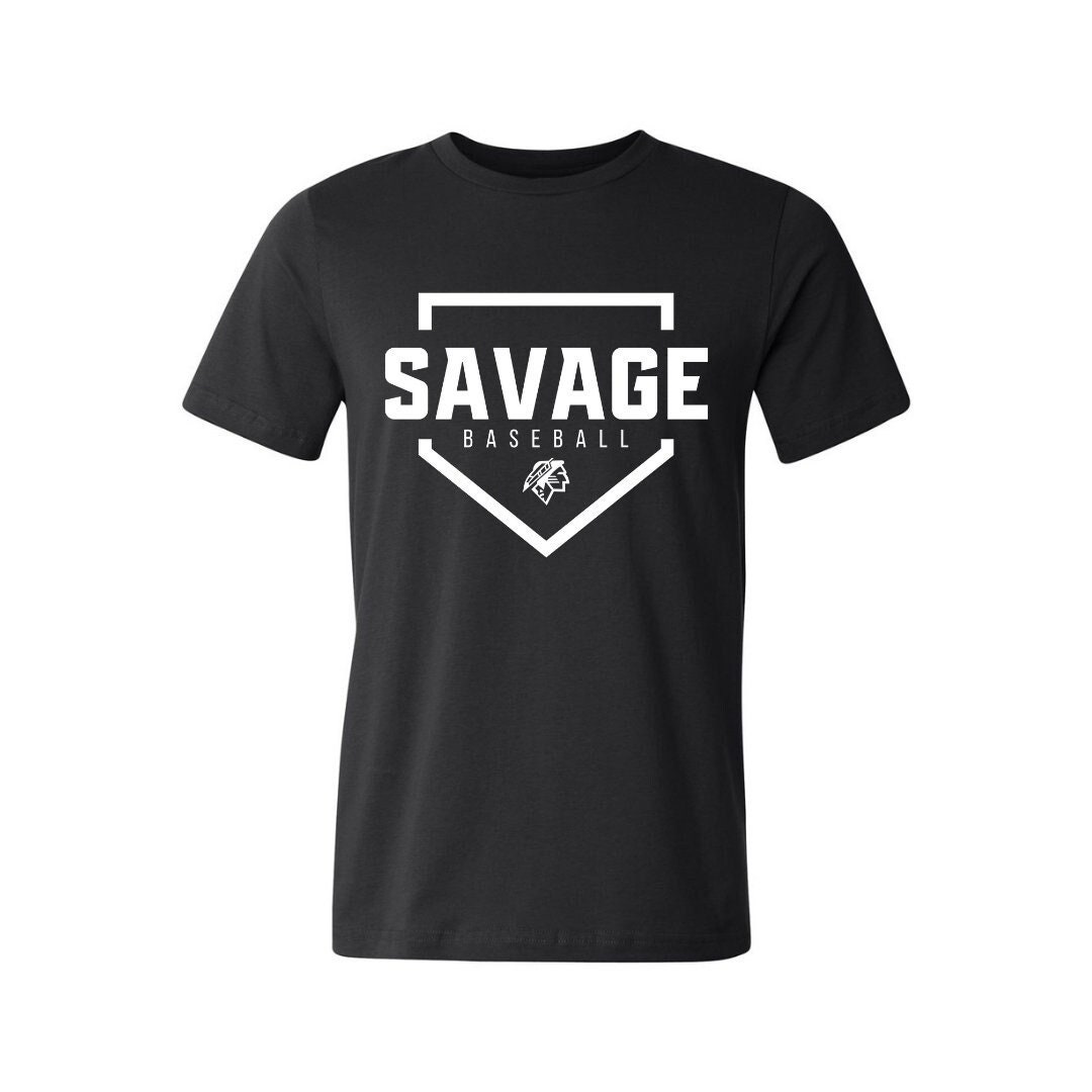 Savage Baseball Home Plate Performance Tee. - Etsy