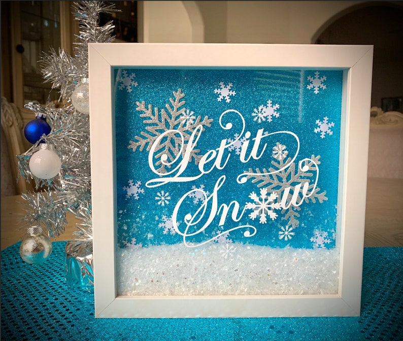 Hand-decorated Christmas Shadow Box - Etsy