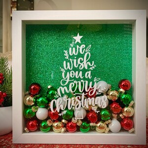 Hand-decorated Christmas Shadow Box - Etsy