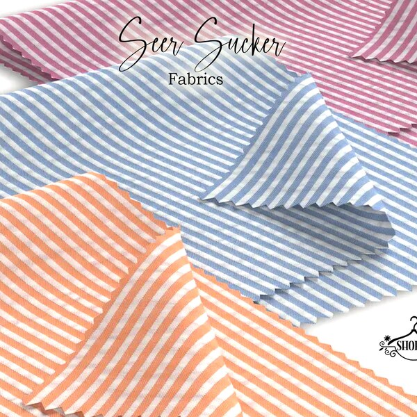 Seersucker Fabric - Etsy
