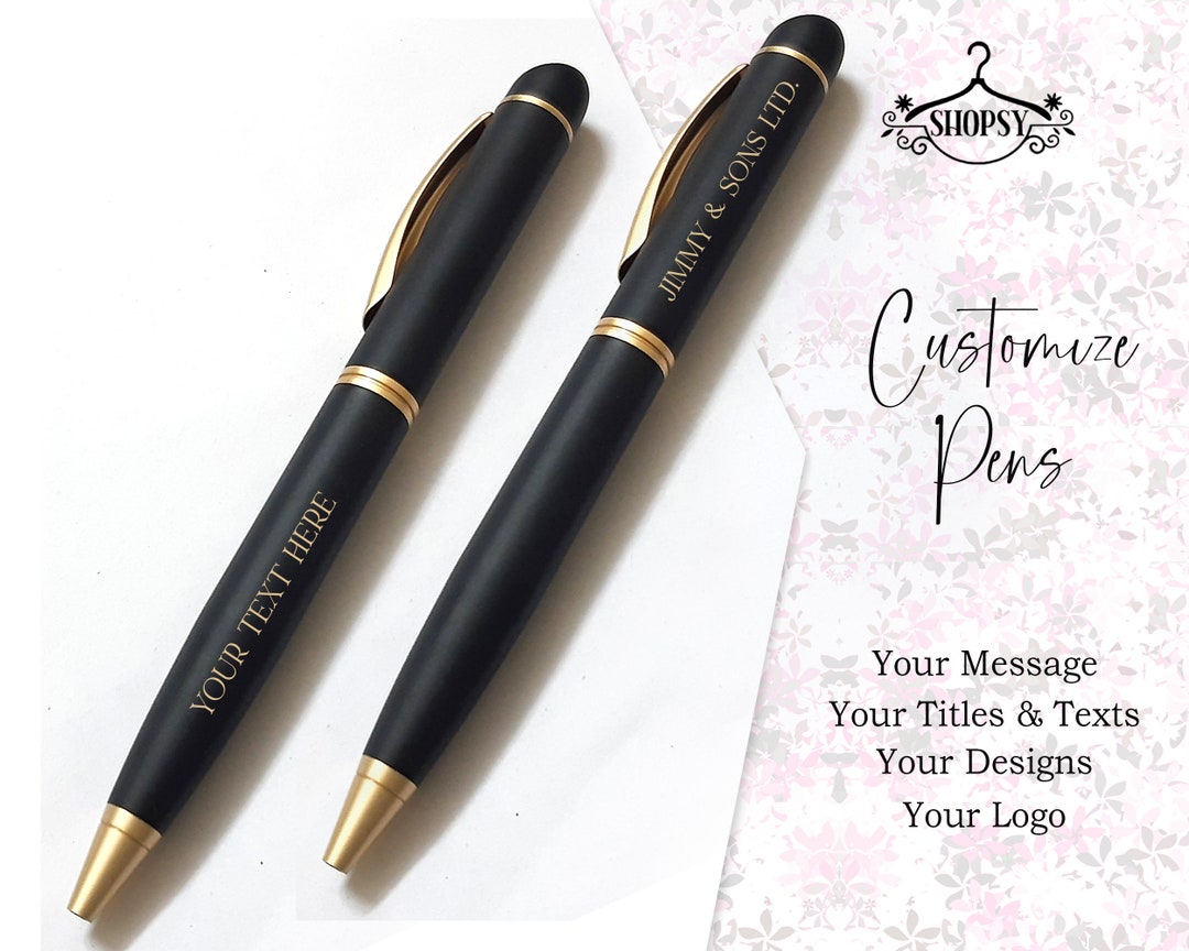 Custom Name Pens Custom Engraved Pen Birthday Gift Pens - Etsy