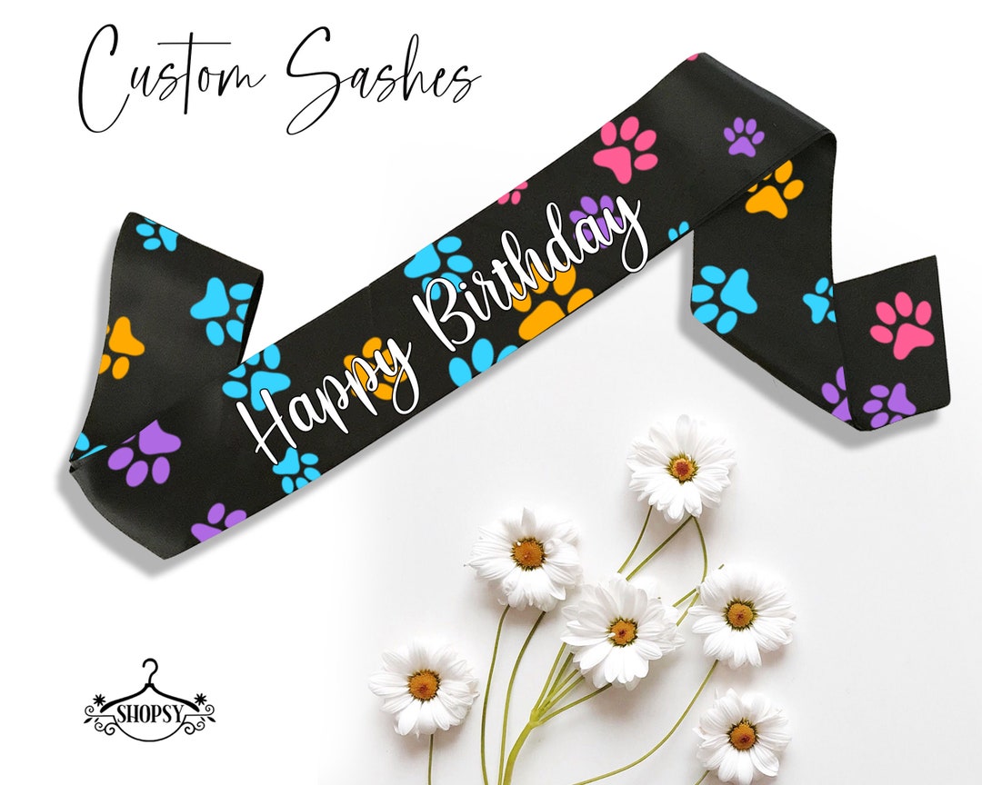 Personalized Sashes Choose Your Text and Colours, Competition Sash ...