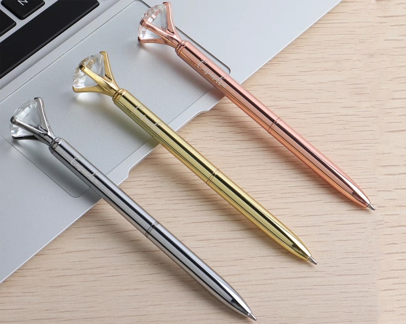 Customized Pen Diamond Pen Personalized Pens Crystal Metal - Etsy