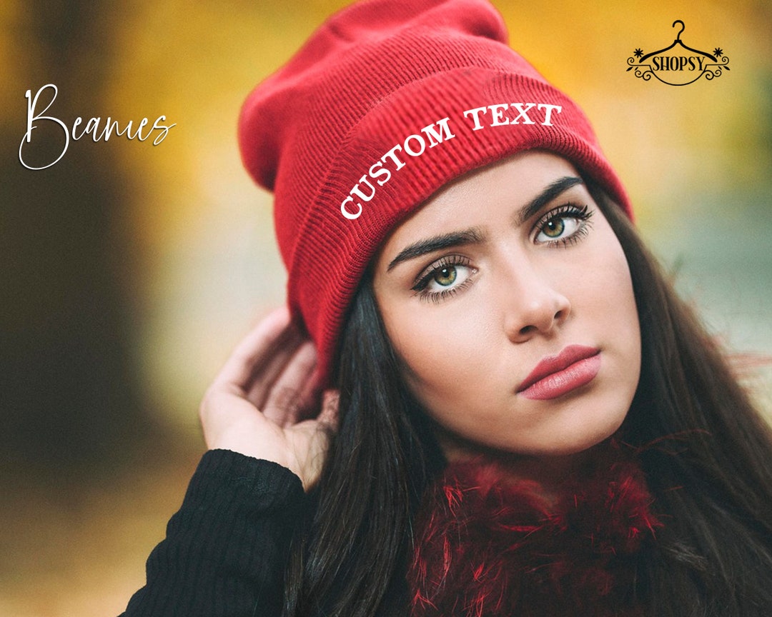Customize Beanies Personalized Beanies Custom Beanies Custom - Etsy