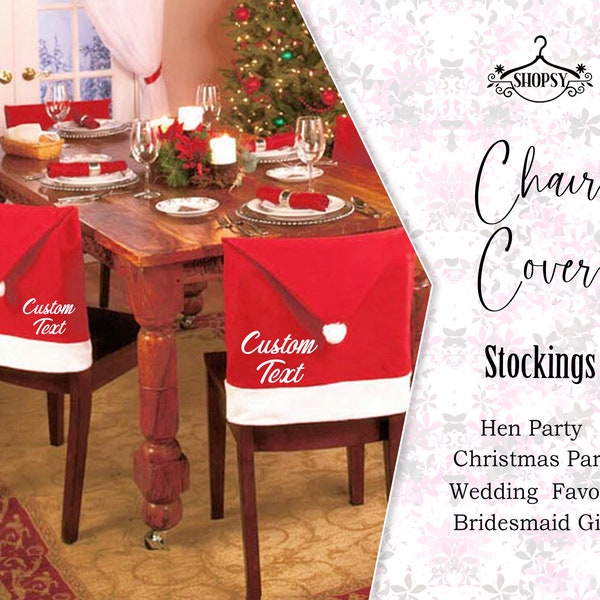 Christmas Chair Back Cover - Etsy