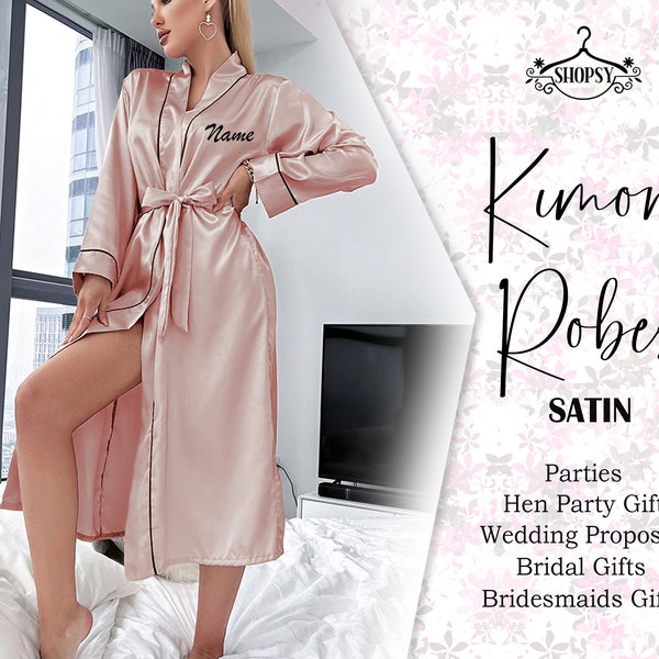 Long Bridal Robe - Etsy