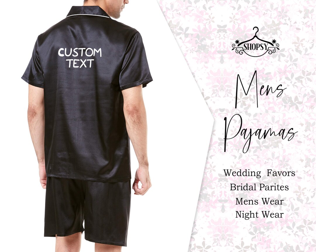 Customized Pyjamas Personalized Pyjamas Set Custom Pjs Bridal Pyjamas ...