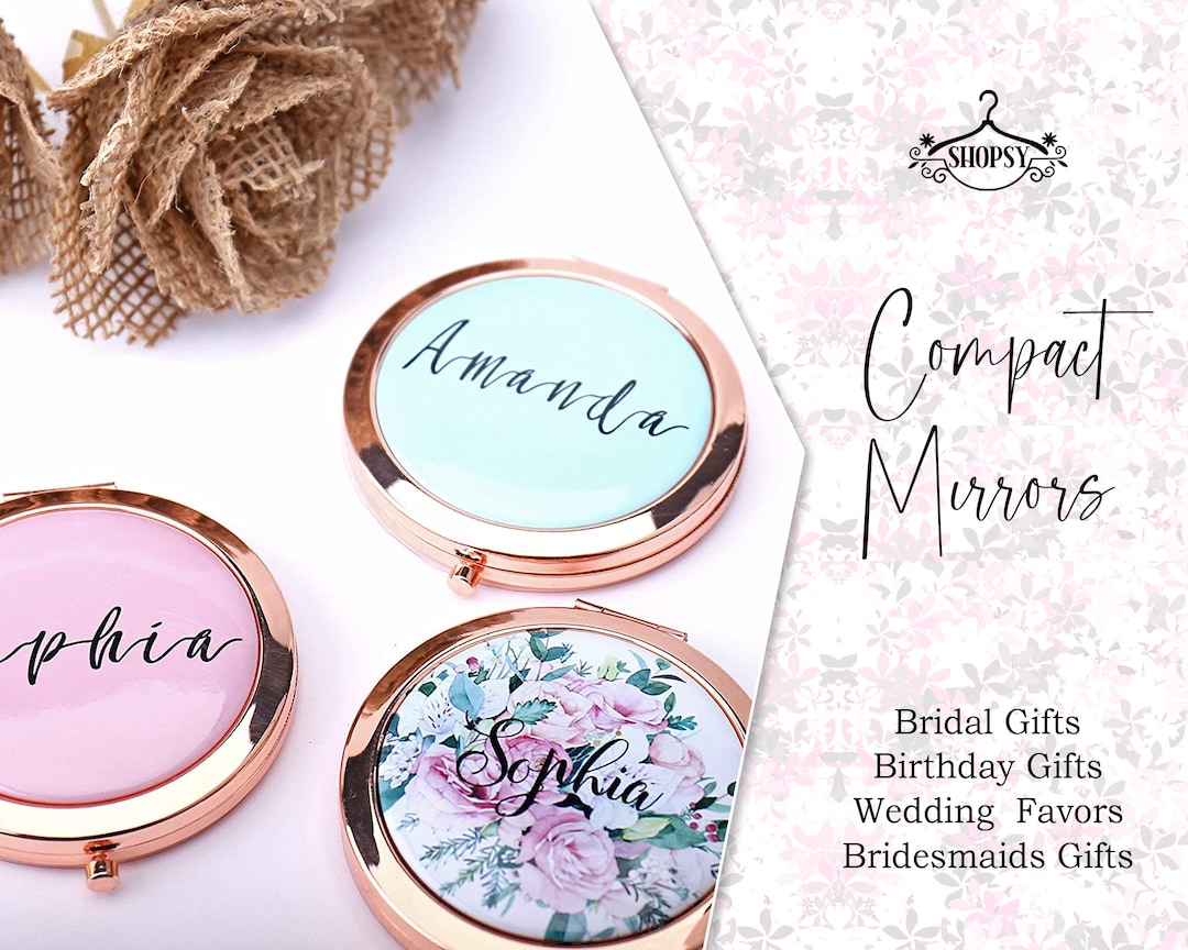 Personalized Bachelorette Party Favor Wedding Favor Compact Mirror ...