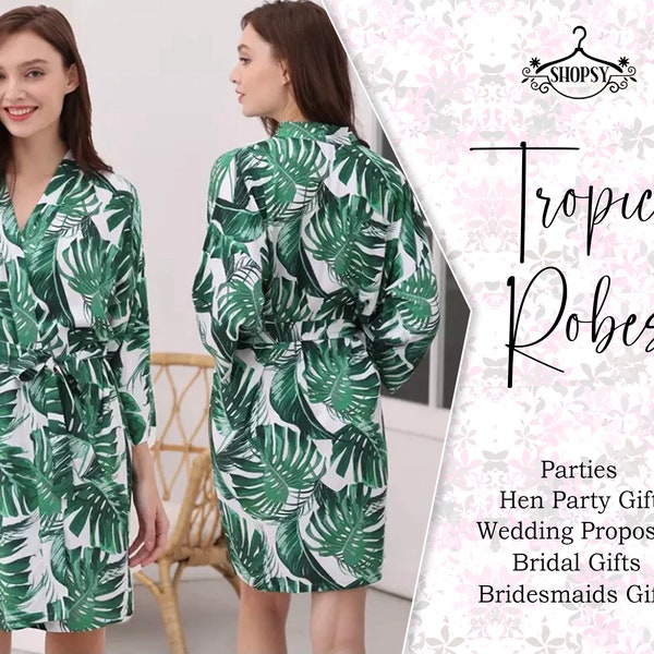 Tropical Bridal Robes - Etsy