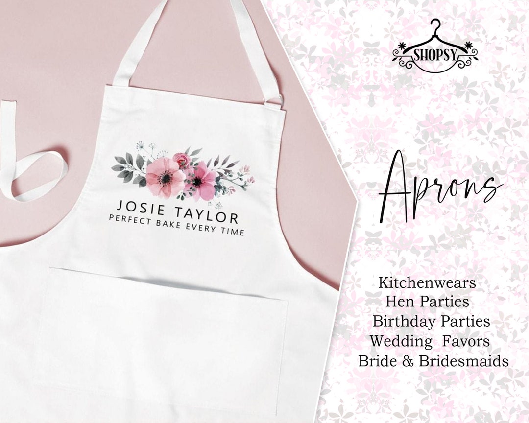 Customized Aprons Full-length Bib Apron Personalized Aprons Custom ...