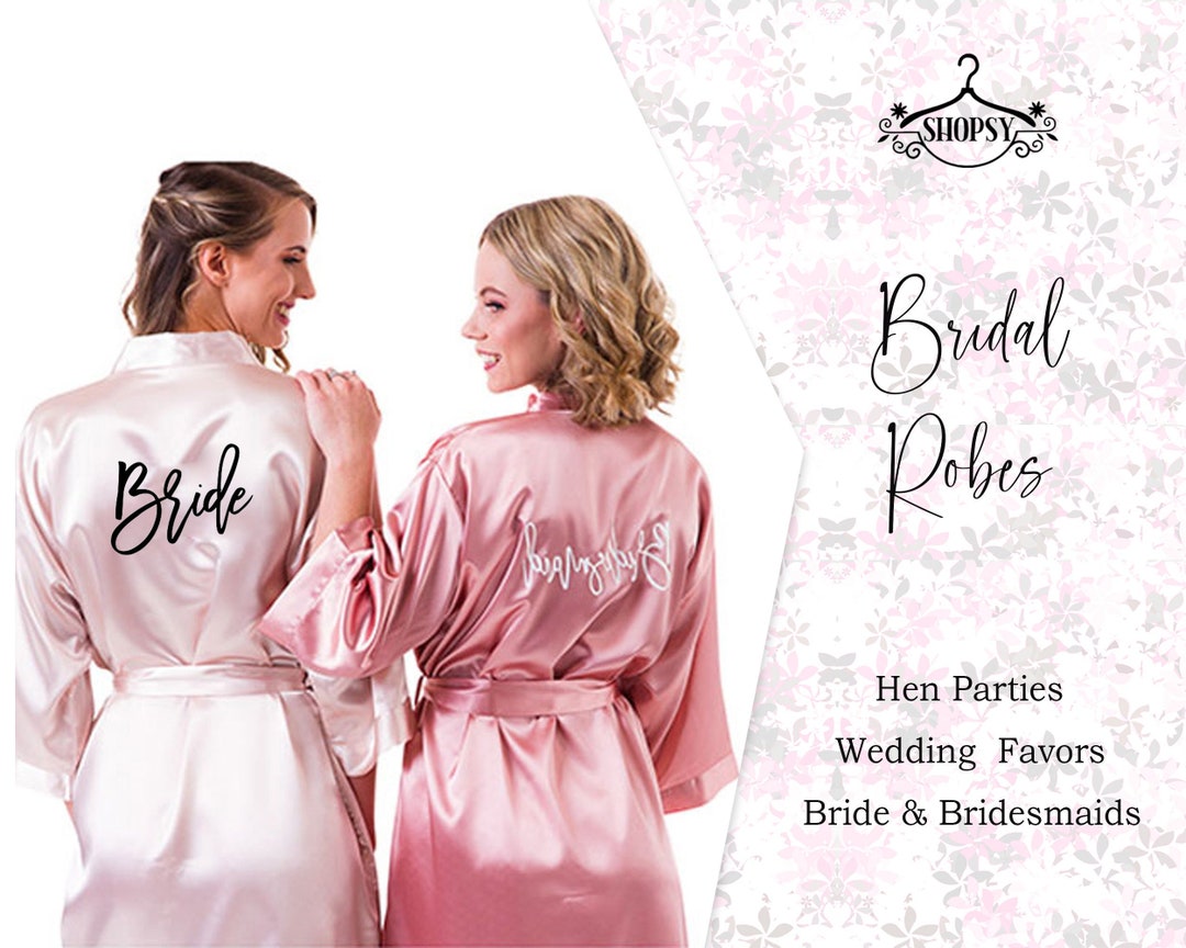 Customize Robes Personalized Robes Custom Robes Custom Bridal Robe ...
