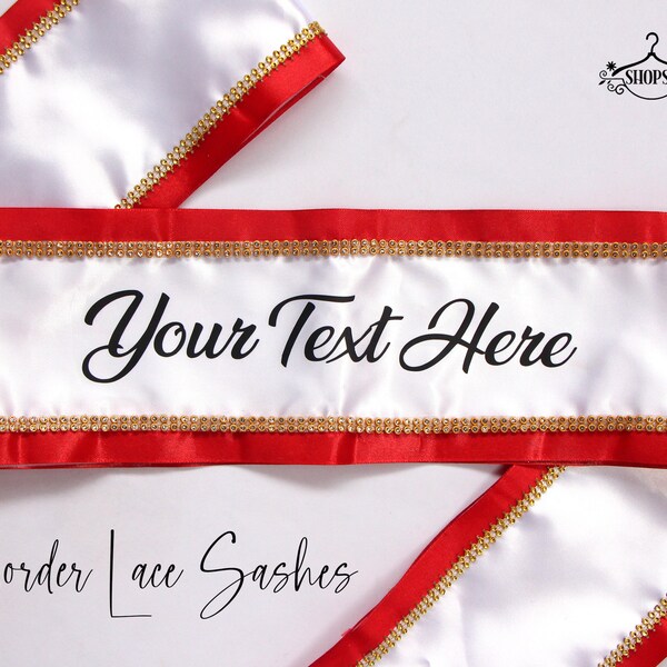 Red Bridal Sash - Etsy