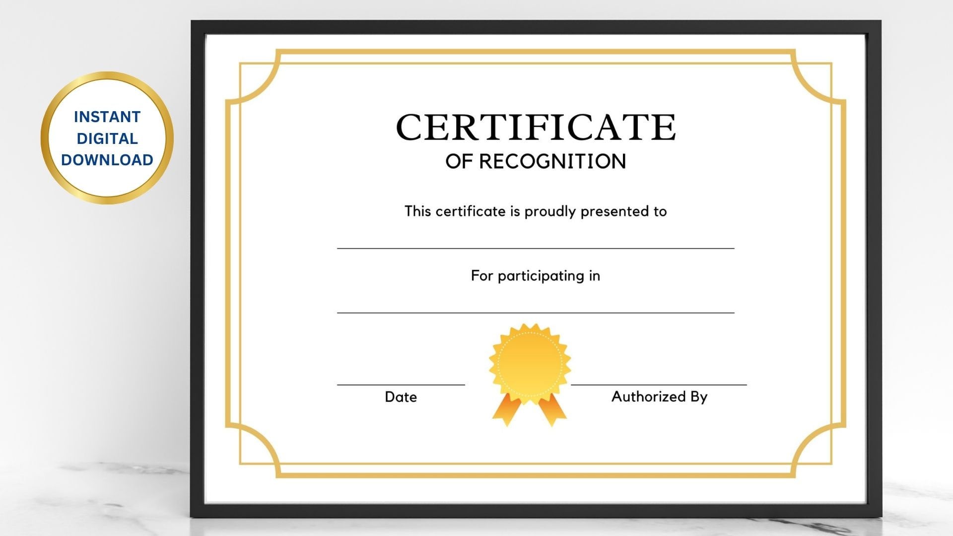 Printable Certificate of Recognition Certificate for Employee Award ...