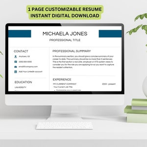 Digital Resume Template for Modern Resume Template for Job Search CV ...