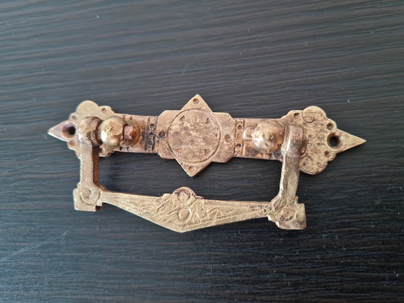 Victorian Antique Brass Drawer Pull, Art Deco Dresser Bail Drawer Pull ...