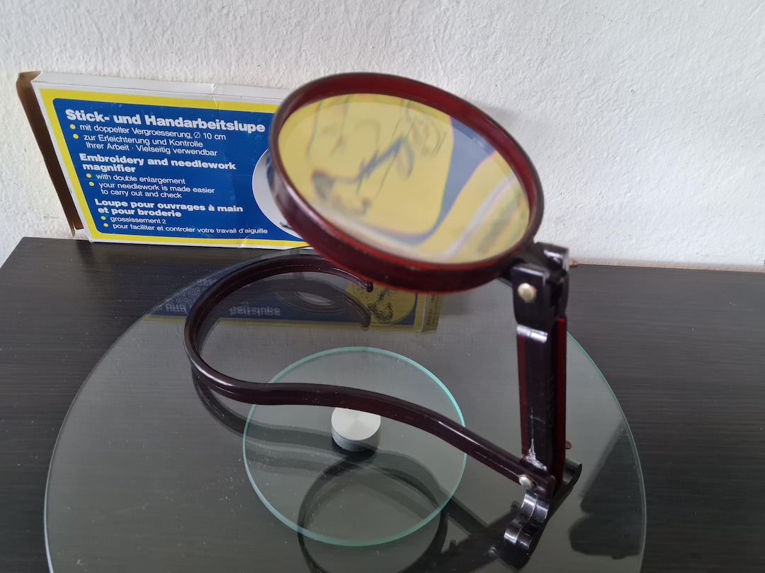 Vintage Magnifying Glass INOX, Hands Free Magnifier for Neck for ...