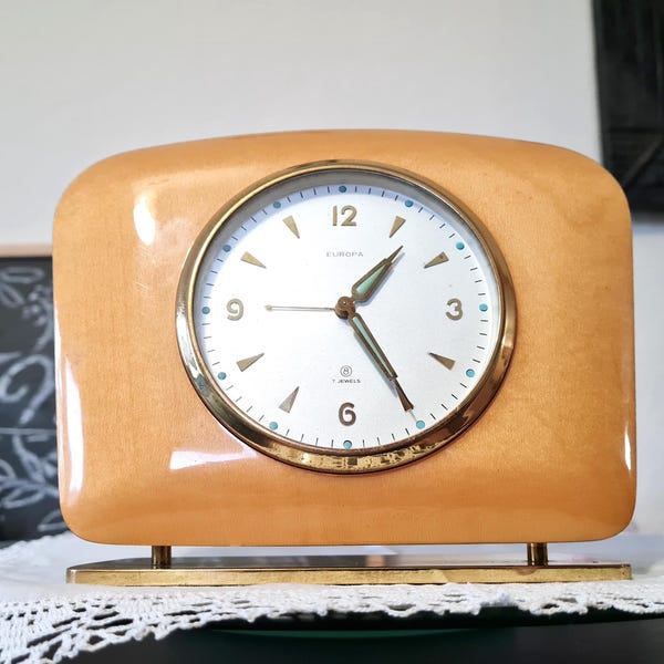 Mcm Desk Clock - Etsy