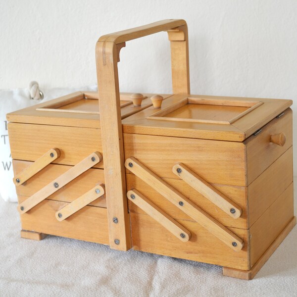 Wood Sewing Box - Etsy