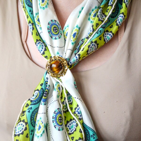 Glass Scarf Buckle - Etsy UK