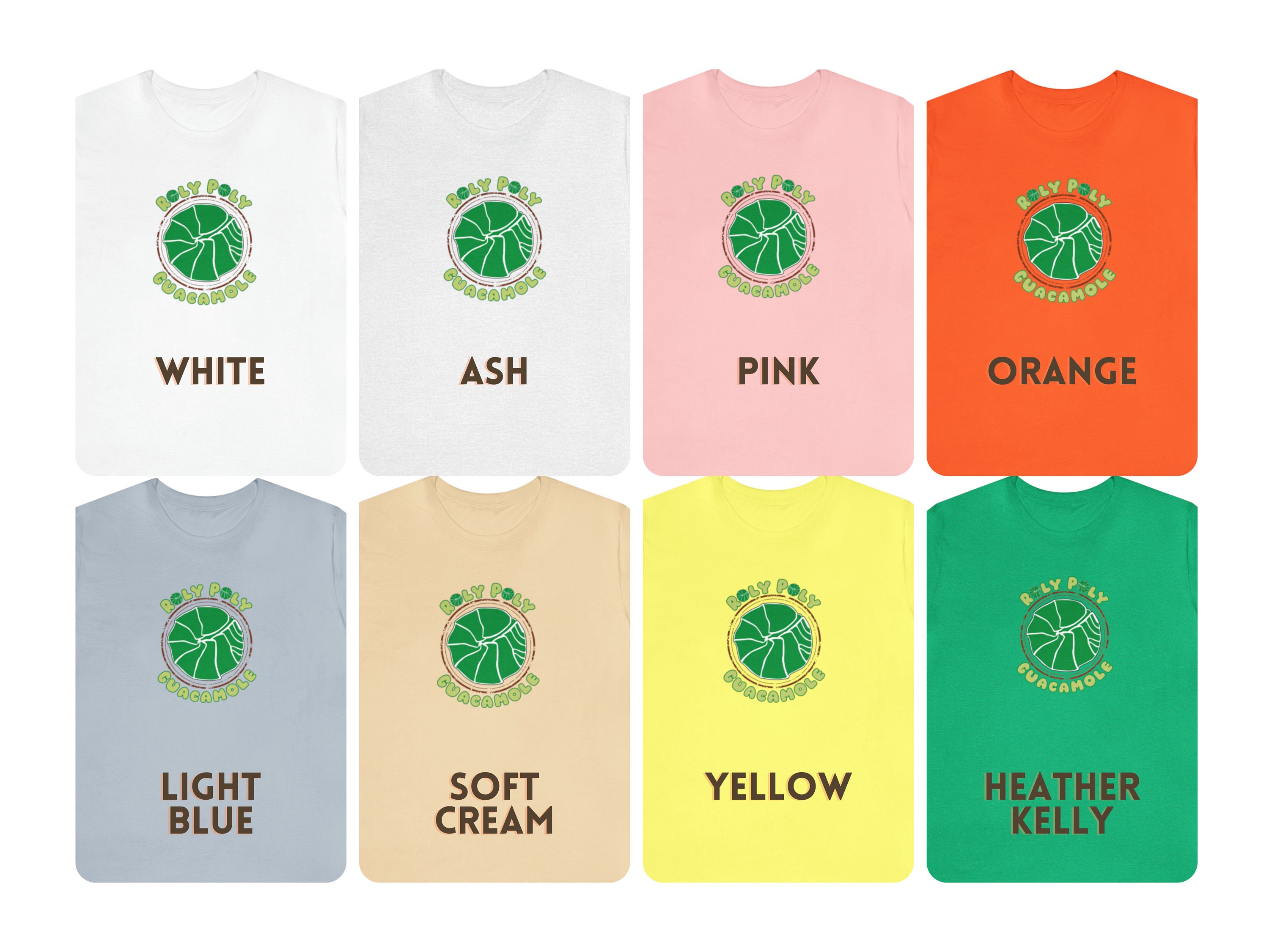 Roly Poly Guacamole Unisex Jersey Short Sleeve Tee - Isopod T-shirt ...