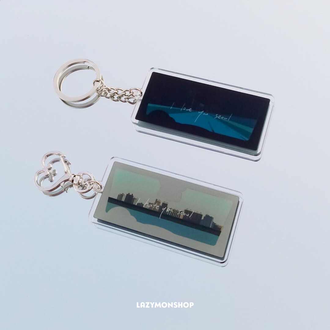 I ___ You Seoul Keychain + Free Mono Sticker | Cute RM Merch for BTS ...