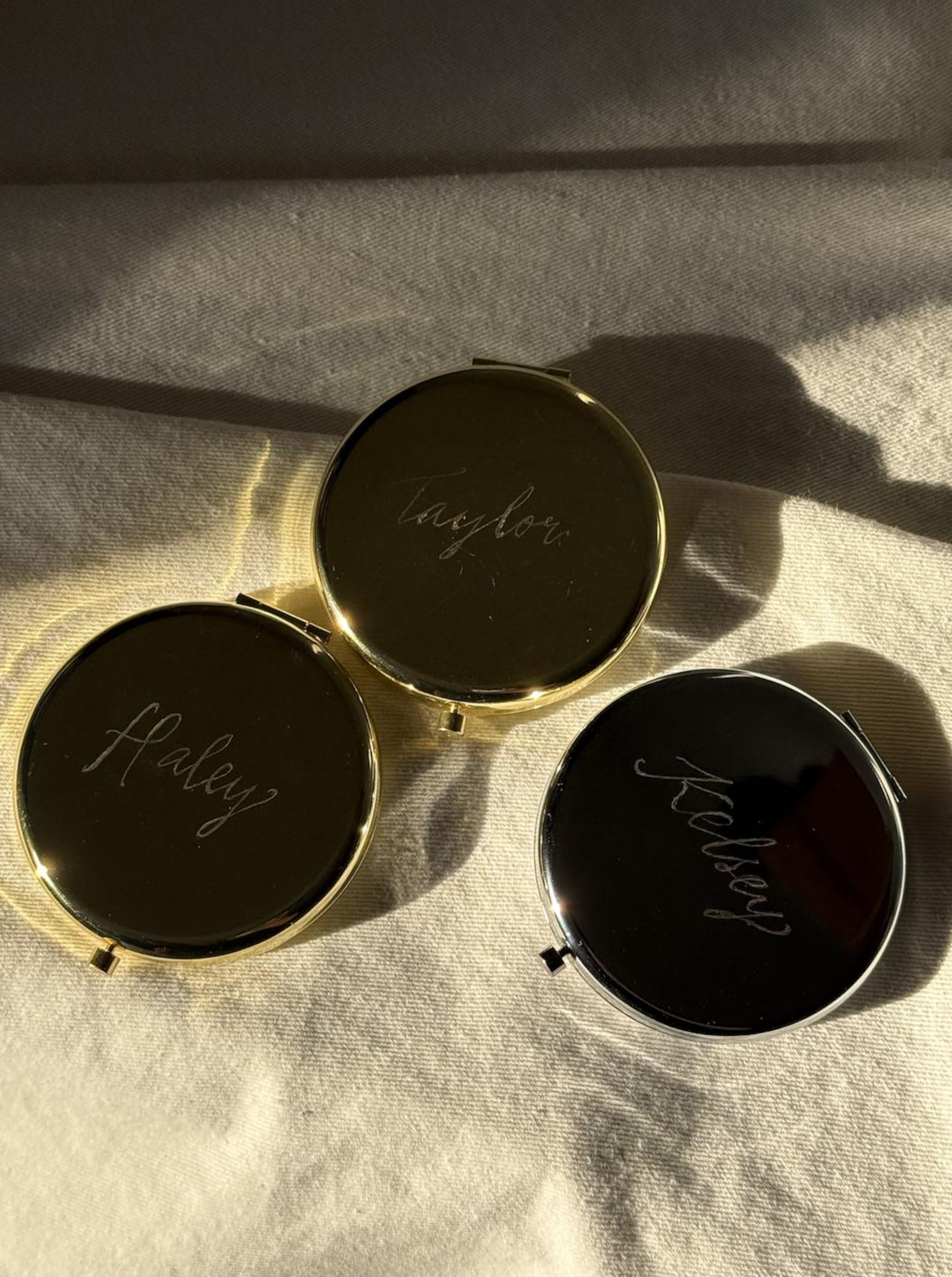 Personalized Compact Mirror, Custom Name Pocket Mirror, Makeup Mirror ...