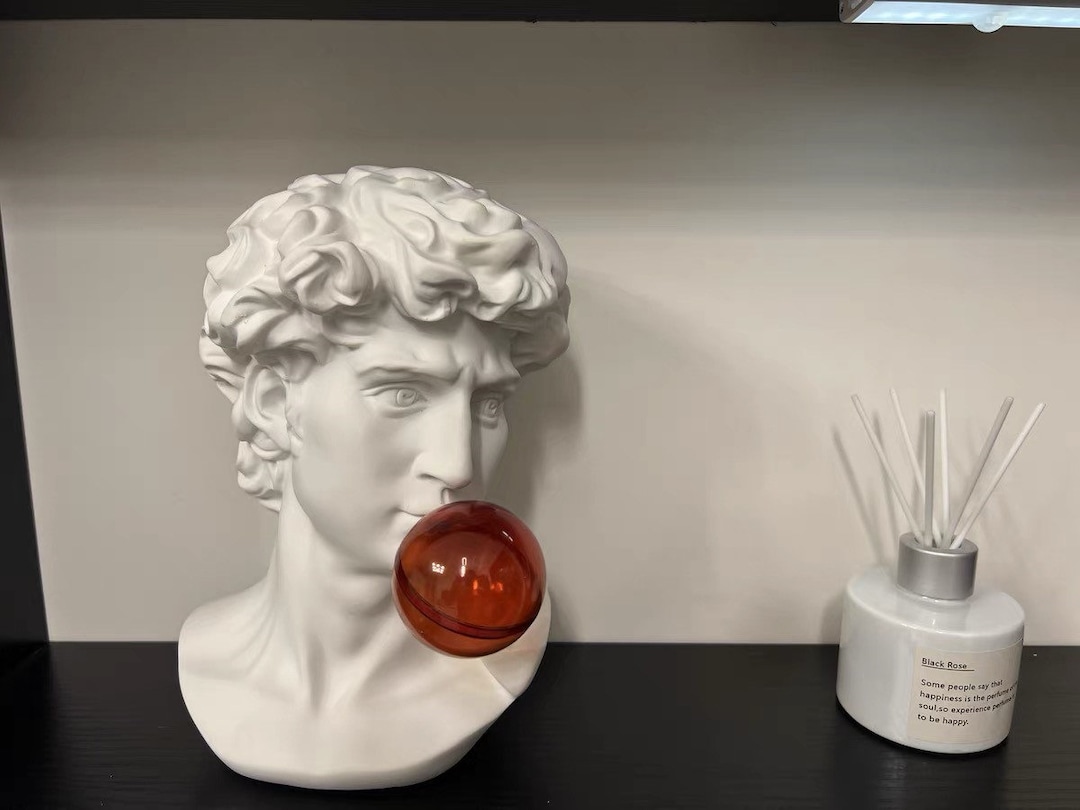Michelangelo's David With Bubble Gum David With Gum - Etsy Canada
