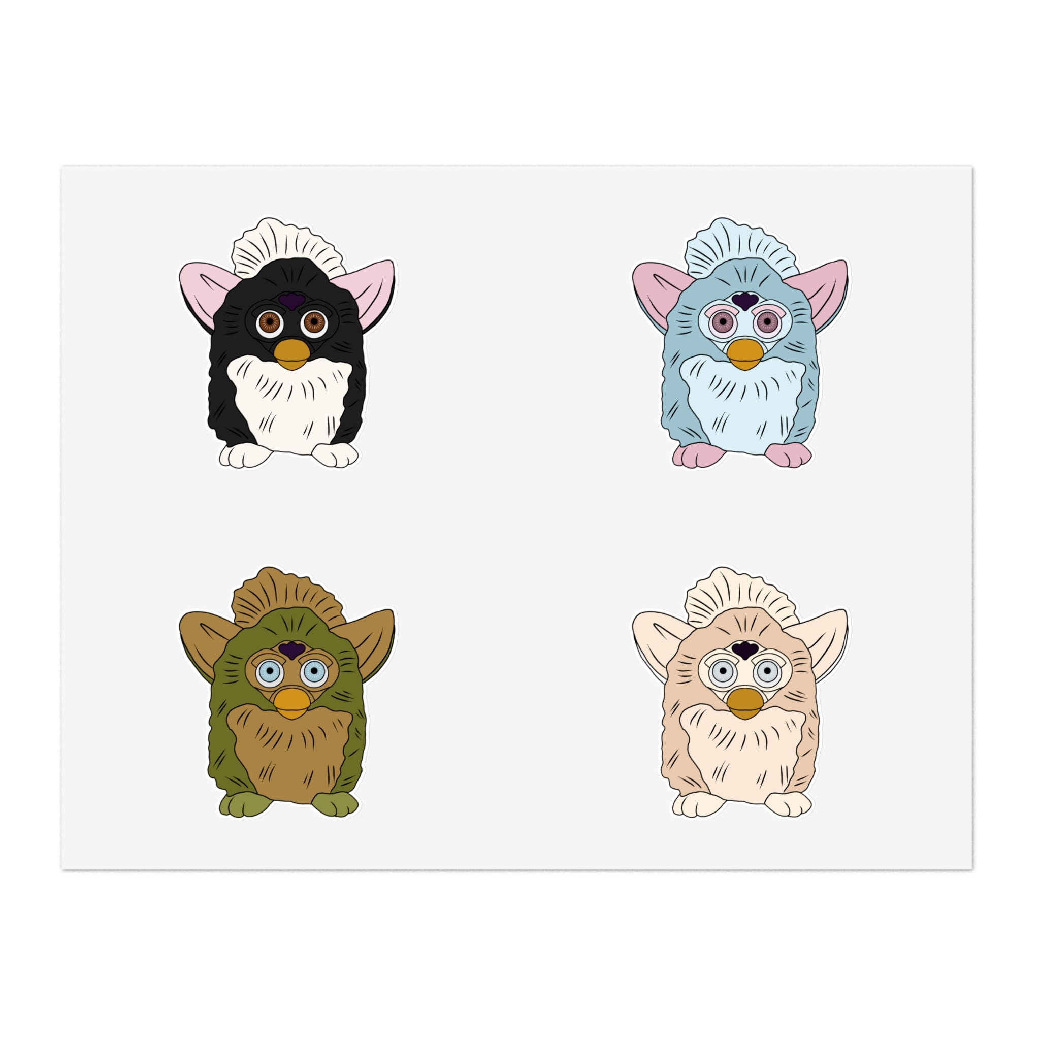 Furby Sticker Sheet - Etsy