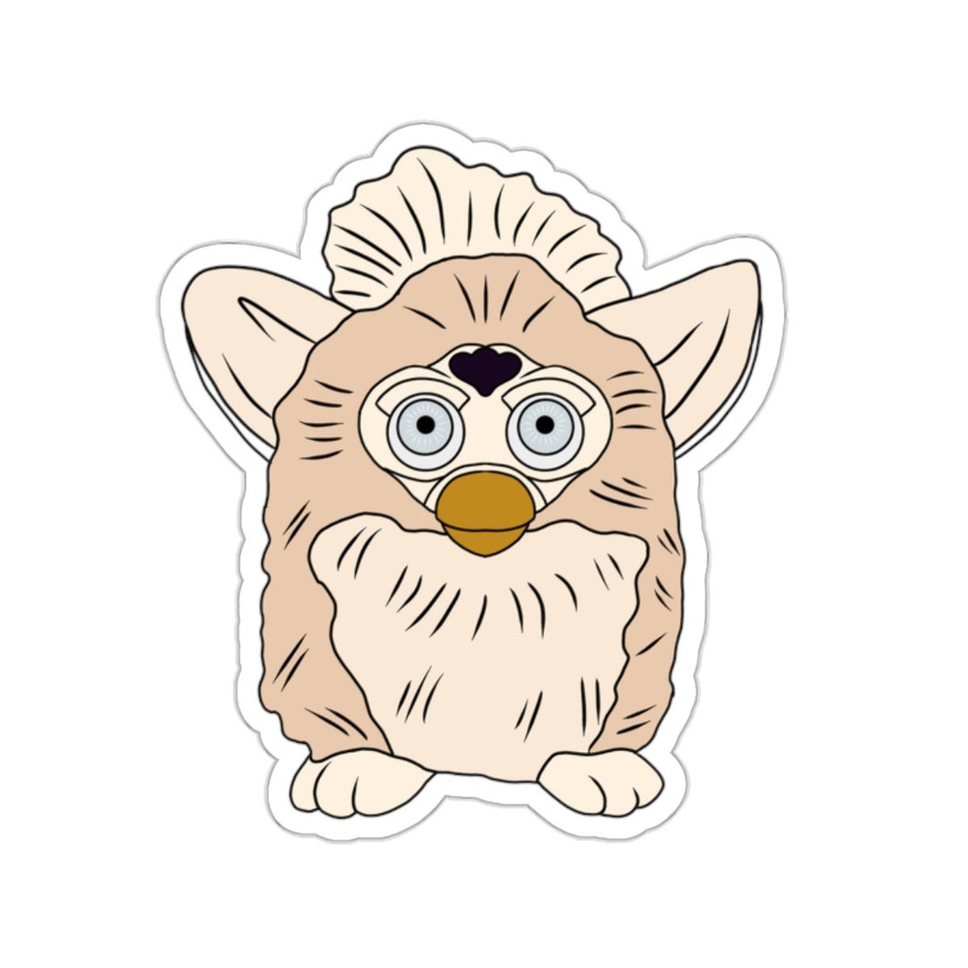 Tan Furby Sticker - Etsy
