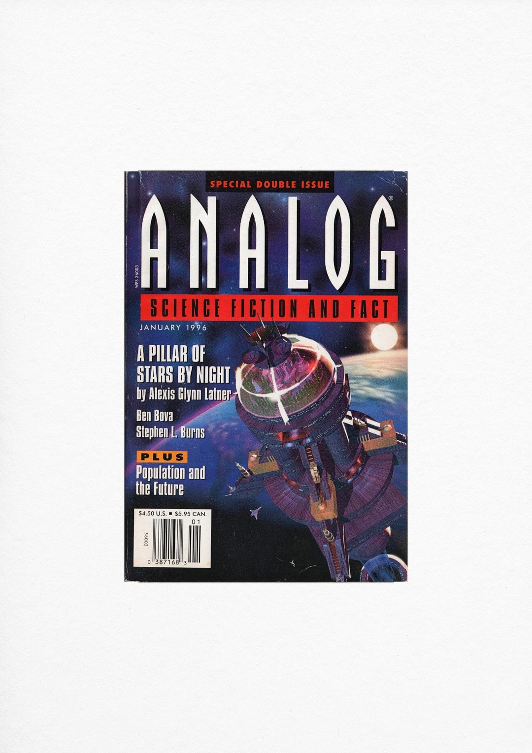 Jan 1996 Vintage Sci-fi Double Issue Magazine: Analog 'science Fiction ...