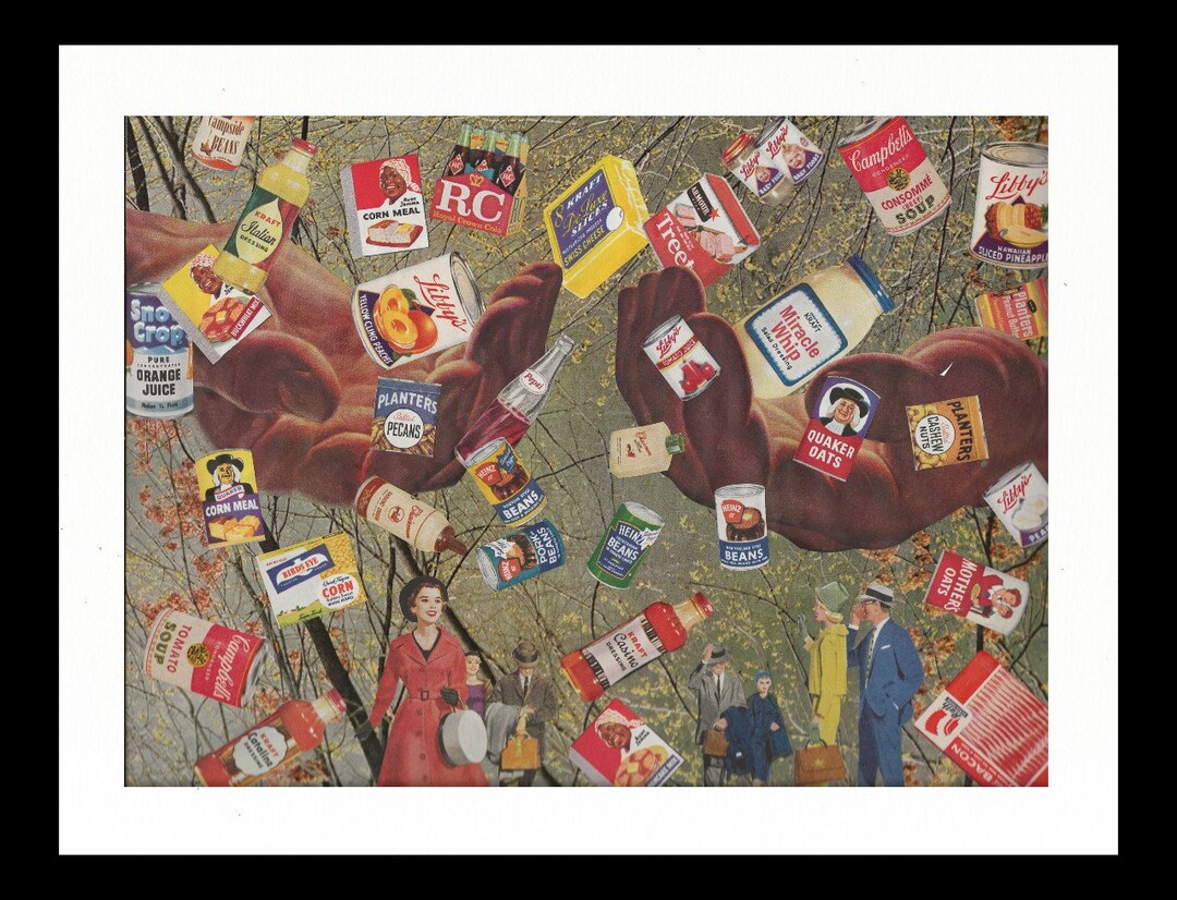 Original Altered Art Collage fall Colors One of a Kind, Original ...