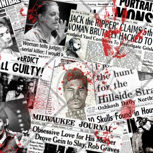 True Crime Serial Killer Newspaper Clipping Files in Landscape 6 Full ...