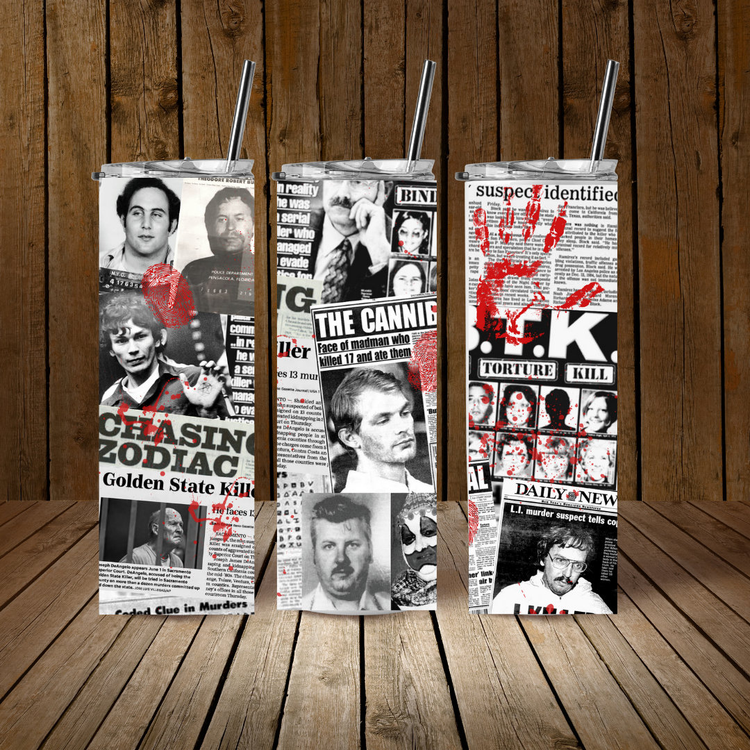 True Crime Serial Killer Newspaper Clipping Files in Portrait - Etsy UK